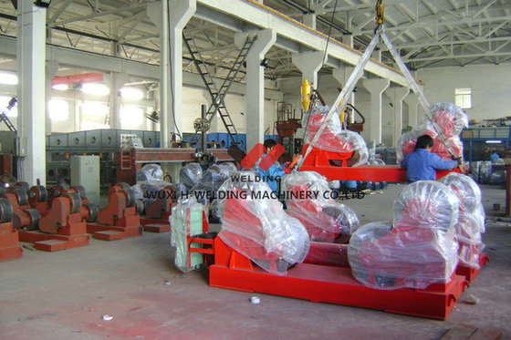 PU / Steel Roller Self-Aligned Rotator , 200T Automated Welding Equipment