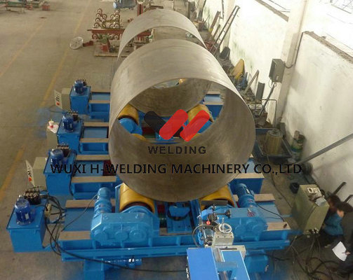 Loading 80T Welding Rotator With Pu Wheel For Pressure Vessel Industries