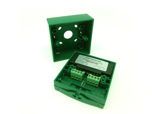 Green Emergency manually operated call point , addressable and weatherproof