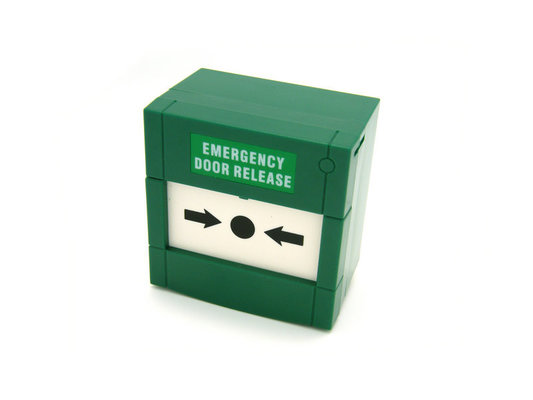 Weatherproof Manual Alarm Call Point Green  break glass for Fire Alarms