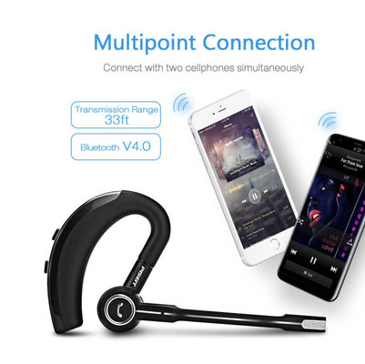 PISEN Rotatable Ear Hook Handfree NFC Noise Cancelling Mini Wireless Stereo Bluetooth Earphone With Double Mic
