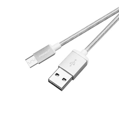 PISEN High Quality Multicolor Durable 1m 3.28ft Double Sides Workable Nylon Braided Micro USB Cable