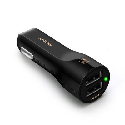 PISEN Mobile Phone Universal Smart Wireless 5V 1A 2A Dual USB Car Charger CE FCC Certification
