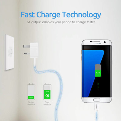 CCC CB CE FCC PSE RoHS UL Certification PISEN 5V 1A Mobile Phone Portable UK USB Wall Charger