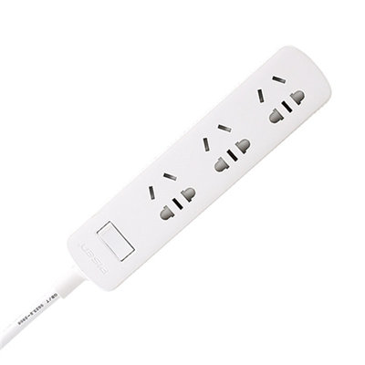 PISEN 1.8m 6ft Cable One Switch Child Protection Euro Plug 3 Outles Power Strip