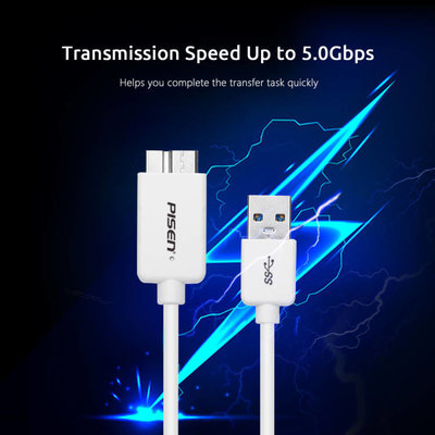 PISEN High Quality Durable 0.8m 1.5m Fast Charging USB 3.0 Cable for Samsung Galaxy Mobile Phone