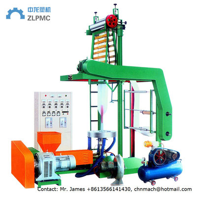 Simple PE film blowing machine, for plastic bag film rolls making