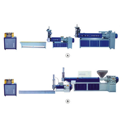 Fast Cooling Plastic Recycling Extruder Machine , Plastic Pelletizing Machine
