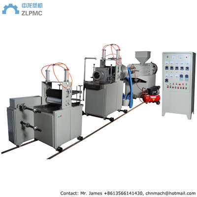 Horizontal extruder PVC heat shrink film blowing machine, for bottle security seal, sleeve, shrink package film roll