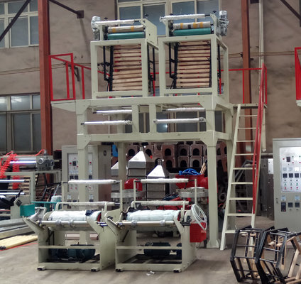PE Plastic Film Blowing Machine Double Head  Double Lines CE Certification