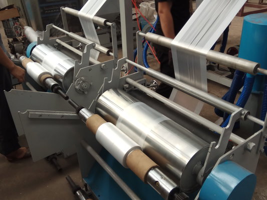 380v PE Plastic Film Blowing Machine Three Frequency Inverters Film Width 500mm