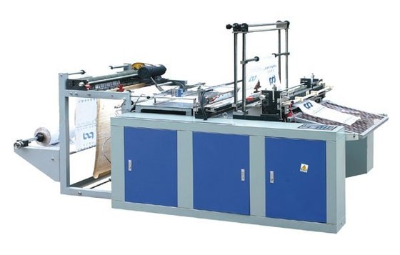Automatic hot sealing cold cutting bag making machine for plastic PE bags