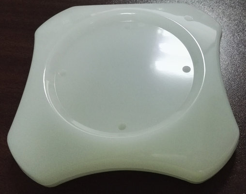 High Glossy PC Material Molding Plastic Parts for LED Lights with Light Diffusing Powder
