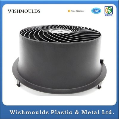 Rapid Injection Molding Black Household Products Electric Fan Cover Plastic Parts