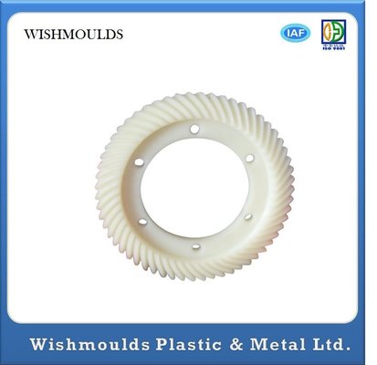 OEM Industrial Plastic Parts POM Gear , Plastic Injection Molded Parts
