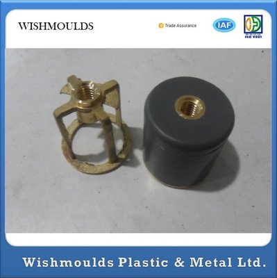 Plastic Overmolding Injection Molding into Brass Stainless Steel Metal Parts Production
