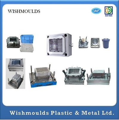 Single Cavity Hot Runner Mould Ejector Pin Injection Molding For Plastic Fruit Crate