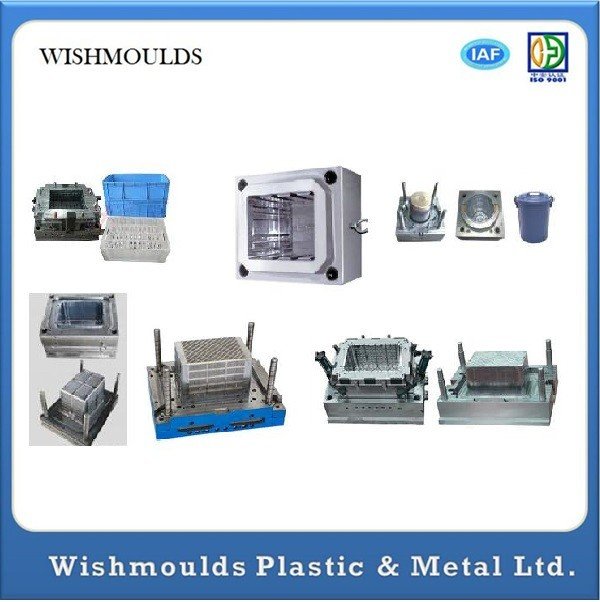 Single Cavity Hot Runner Mould Ejector Pin Injection Molding For Plastic Fruit Crate