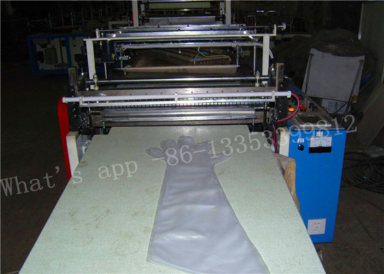 HDPE / PE Plastic Bag Making Machine Disposable Long Glove Making Machine