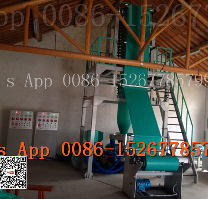 Low Pressure Polyethylene Plastic Film Blowing Machine With Inverter Controlled