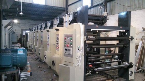 Plastic Film / Paper 5 / 6 color Rotogravure Printing Machine Width 1000mm / 1200mm