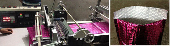 Craft Paper Bubble Mail Plastic Bag Making Machine With Side Sealing 20-120pcs/min