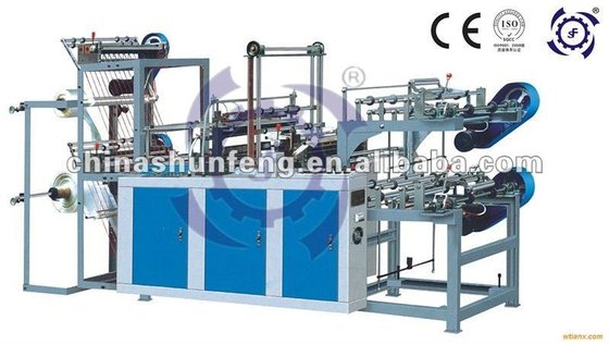 Computer Rolling Plastic Bag Making Machine High Speed Flat Bottom Sealing