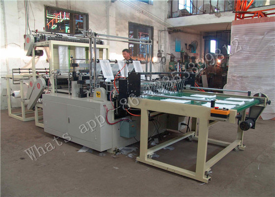 Full Automatic T-shirt Plastic Bag Making Machine with Hot Sealing Cold cutting for Six lines