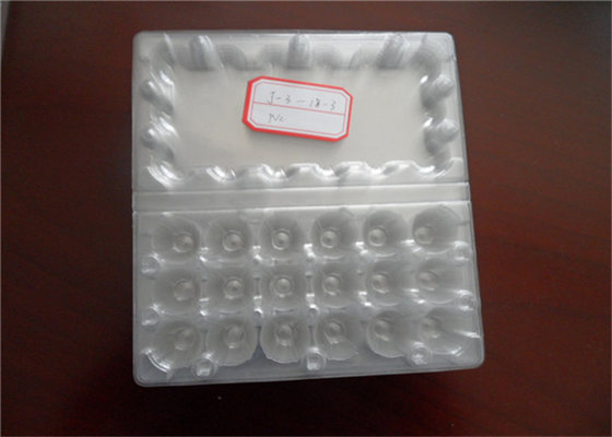 Food Grade Disposable Plastic Egg Boxes 18 Cells Capacity Without Cracking And Crashing