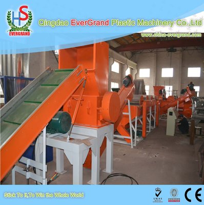 SUS304 Stainless Steel Waste Recycling Equipment , Film Crusher Polypropylene Recycling Machine