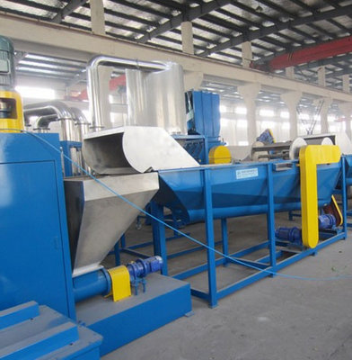 Used plastic PET bottle flakes washing cleaning recycling drying machine for bottles