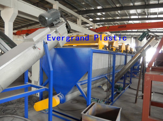 My test Abs PP PE plastic film crushing washing recycling machine line