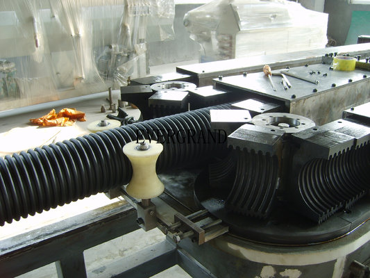 Double Layer Water Drainage Corrugated Pipe Machine / Equipment 80Kw Power