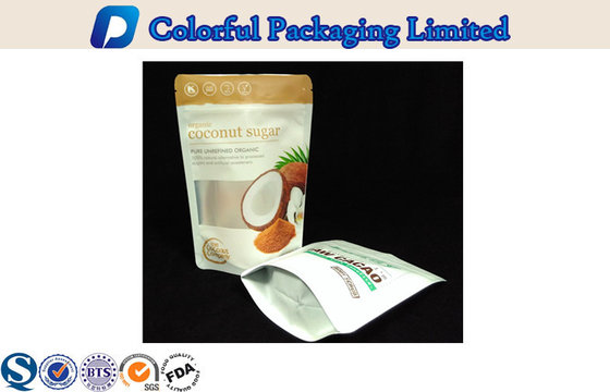 Pantone Plastic Resealable Stand Up Pouches With Zipper , BPA Free Zip Food Bags