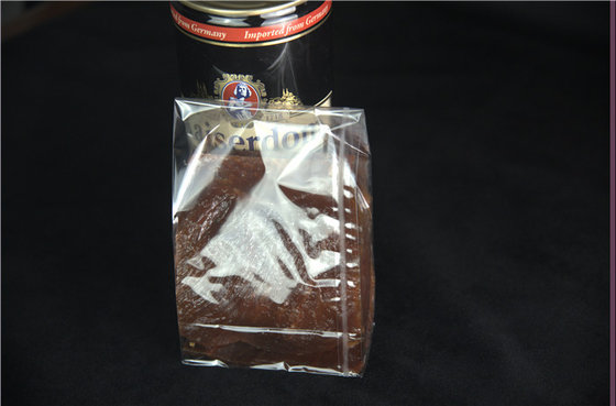 50 Gram Food Packaging Bags , Block Bottom Cellophane Bags Heat Sealing