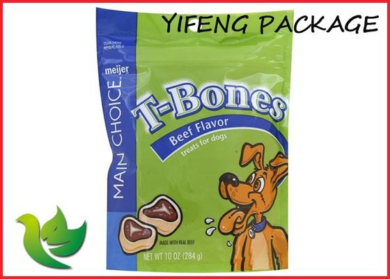 Food Packaging Plastic Stand Up Pouches For Dog Food / Zipper Dog Food Bag