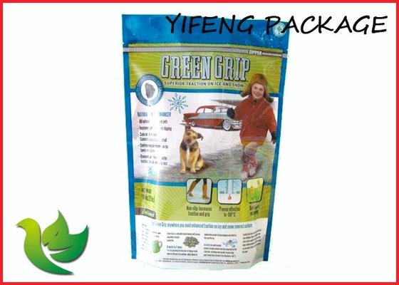 Heat Seal Plastic Stand Up Bag For Pet Food / Stand Up Zipper Pouch