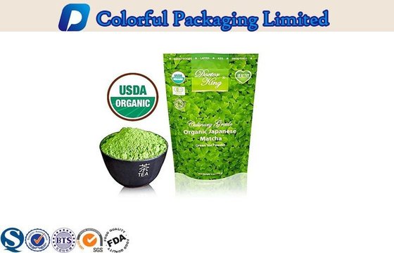 Food Grade Ziplock Tea Bags Packaging  Resealable / Stand Up Pouches For Food