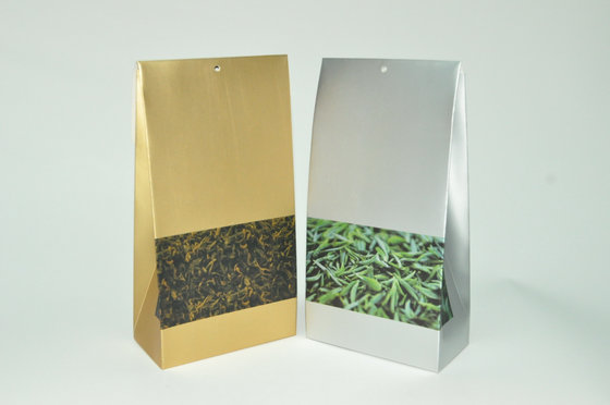 Custom Paper Gift Bags For Tea Packaging, Card Paper Food Packaging Bag For Supermarket