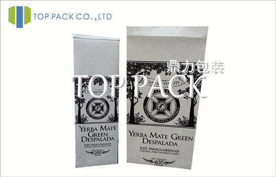 250g / 500g Coated Paper Foil Coffee Packaging Bags With Tintie