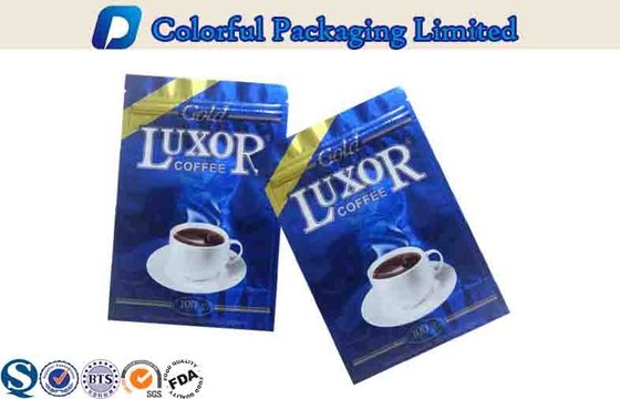 Small Three Side Seal biodegradable stand up pouch for tea / coffee