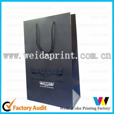 Funny Cloth Packing Printed Paper Shopping Bags , Black Reusable Shopping Bag