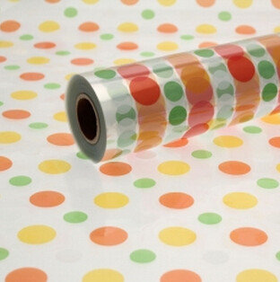 Printed Waterproof  Gift Wrap Roll Luxury Cellophane Wrapping Paper Roll for Floral Flowers