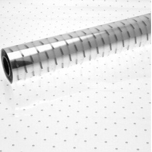 Black Dots Cear Transparent Wedding Gift Wrap Roll , Birthday Gift Wrapping Rolls