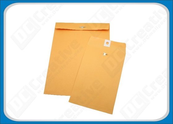6 x 9 Golden, Brown Metal Clasp Envelopes Kraft Paper Gummed-Seal Envelopes