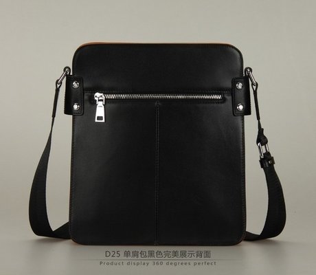 drop shipping real leather color blocking male bags factory price