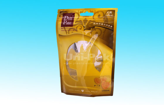 Customized Stand Up Resealable plastic zip lock bags For Pet Food