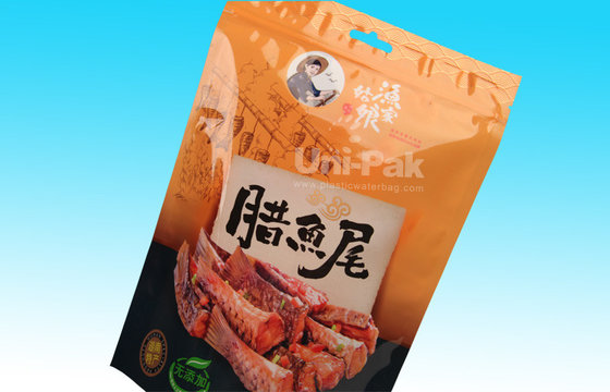 Eco-friendly plastic food packaging bags with Zipper , food pouches packaging