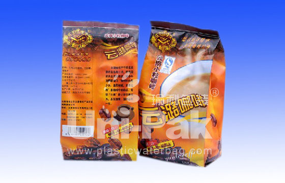 Customized Stand Up Coffee Pouch water resistant , custom printed bags