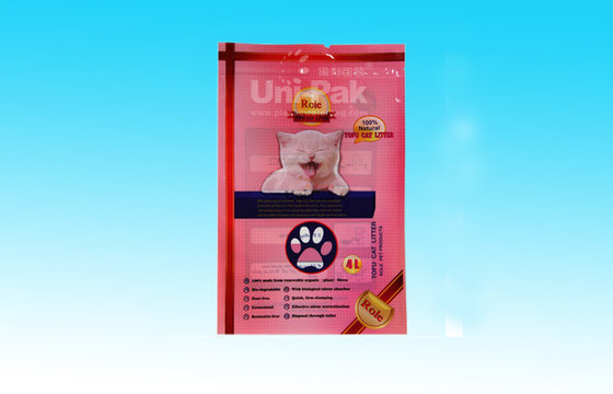 Customized Stand Up Resealable plastic zip lock bags For Pet Food